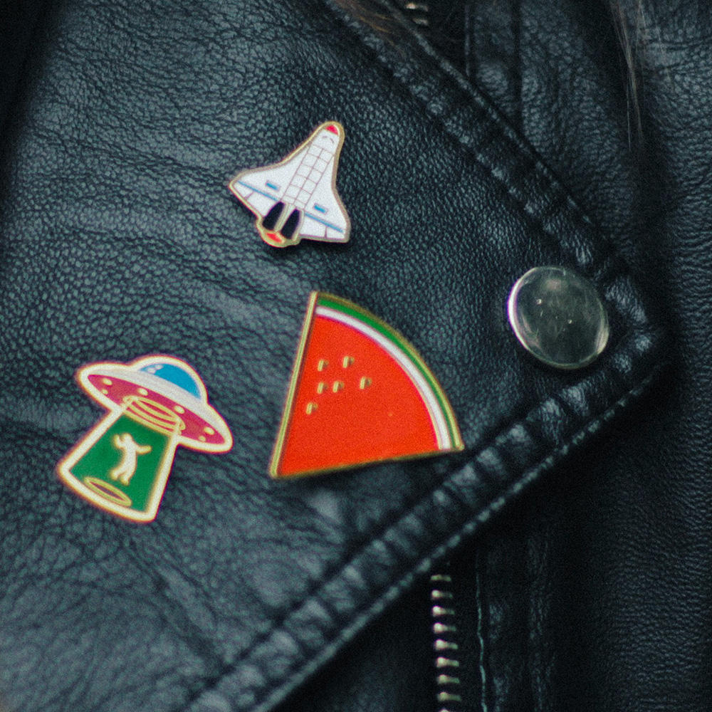 High Quality Custom Korean Pins Sliding Enamel Airplane Fruit Pin - Buy ...